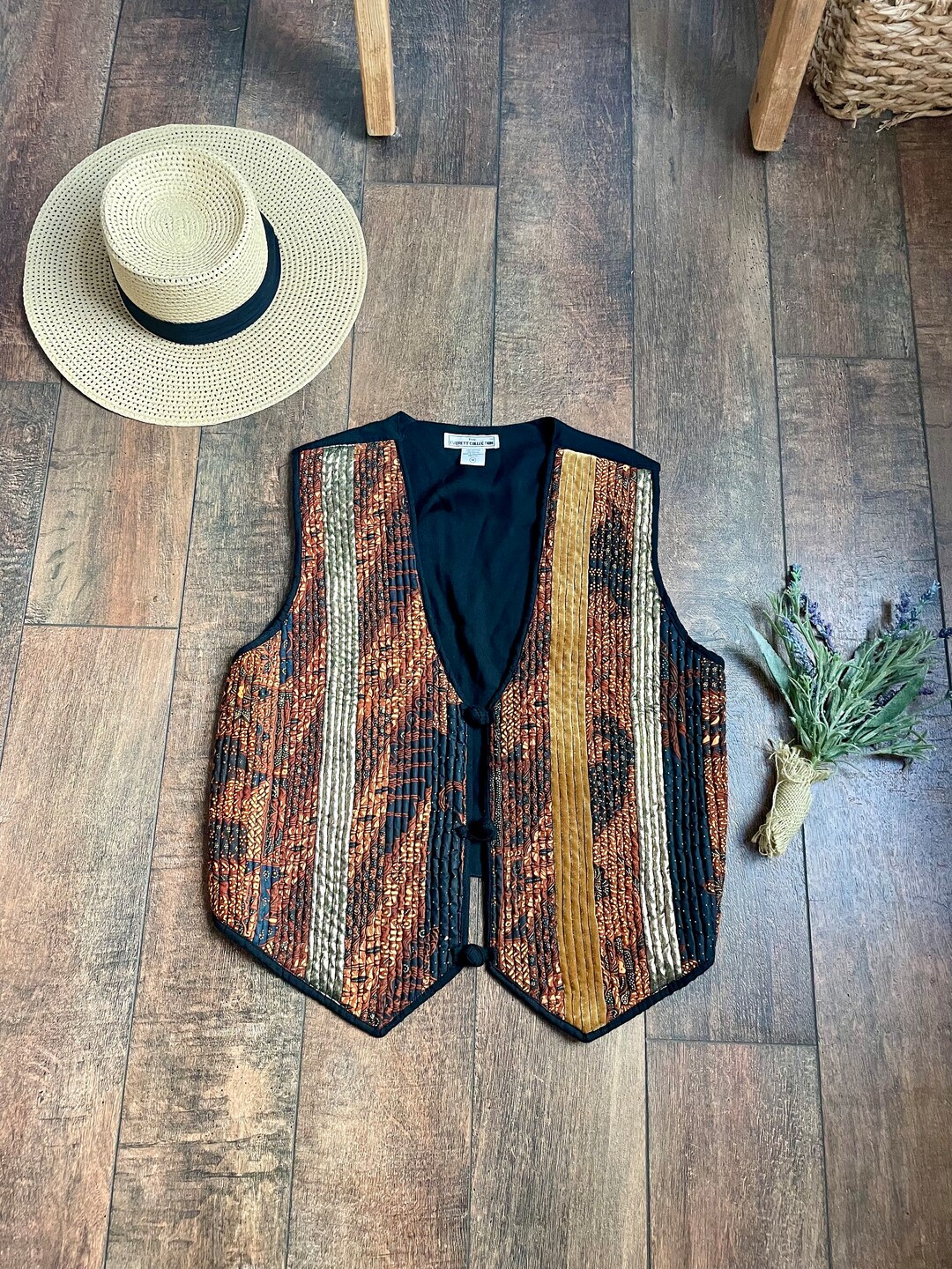 Vintage 90s Southwest Inspired Vest, 90s Tribal Vest, Jesse Spano Vest ...