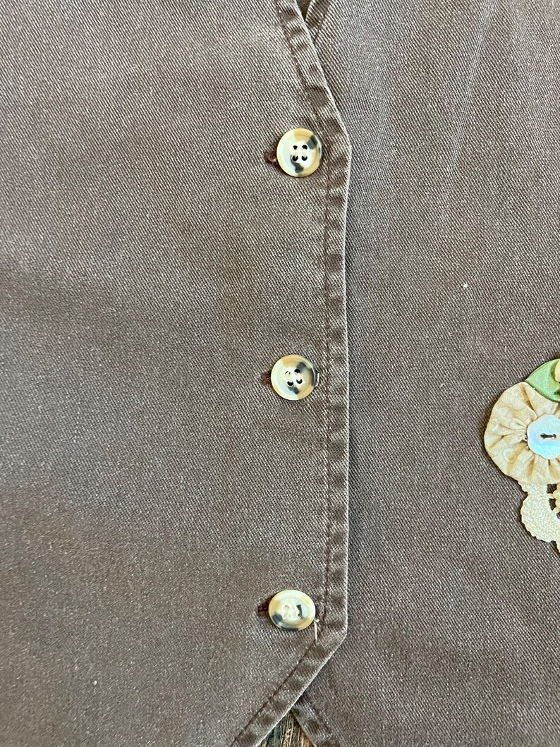 Vintage 90s Lace Vest Labyrinth Vest Cameo and Buttons Vest - Etsy