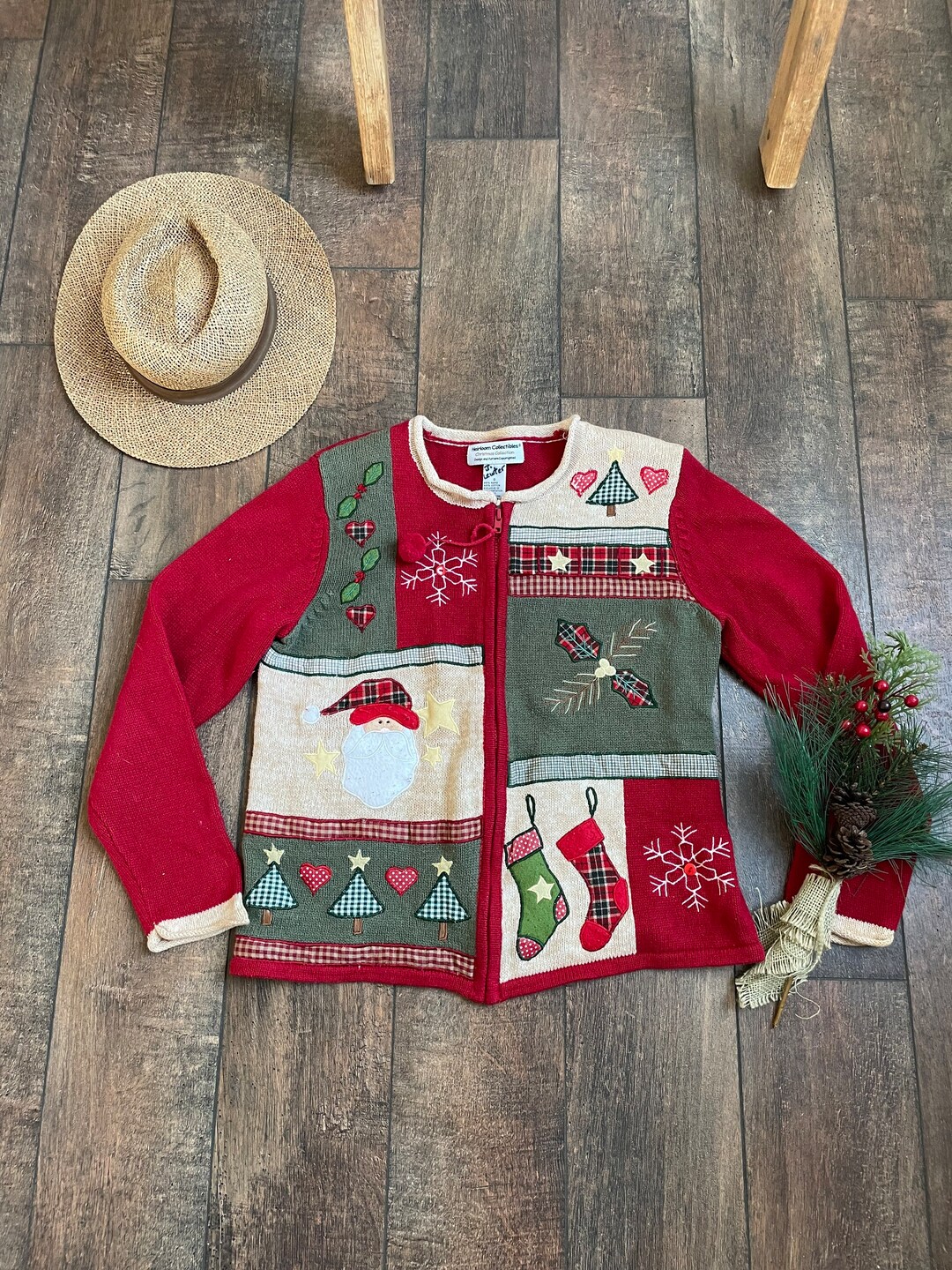 Christmas Cardigan,christmas Santa Cardigan,santa Reindeer Cardigan ...