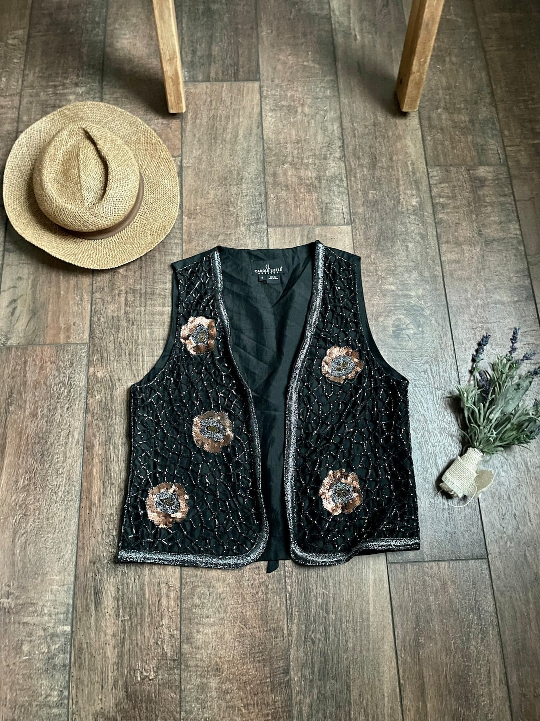 Vintage 90s Sequin Vest, 90s Clubbing Vest, Vintage Sequin Vest From ...