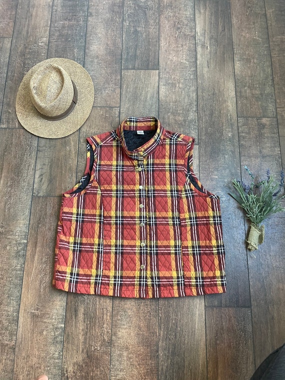 vintage 1990s plaid fall - Gem