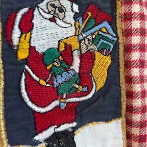 Vintage 90s Santa Vest, Vintage Santa Vest, 90s Christmas Vest, Vintage ...