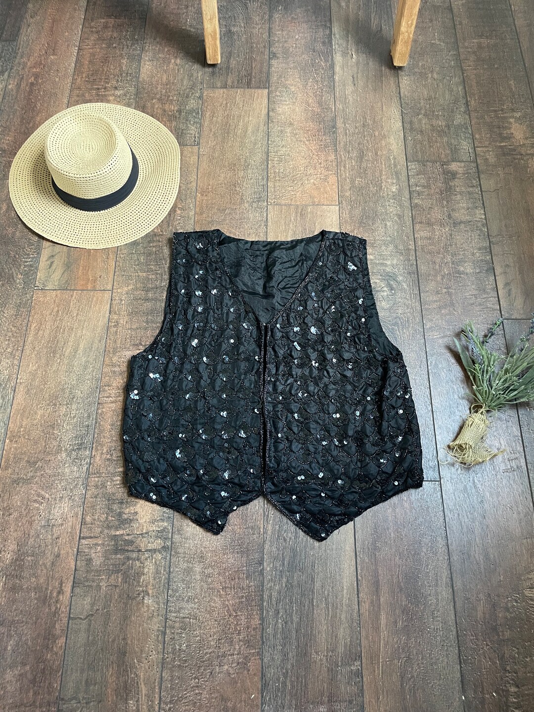 Vintage 90s Sequin Vest, 90s Clubbing Vest, Vintage Sequin Vest From ...