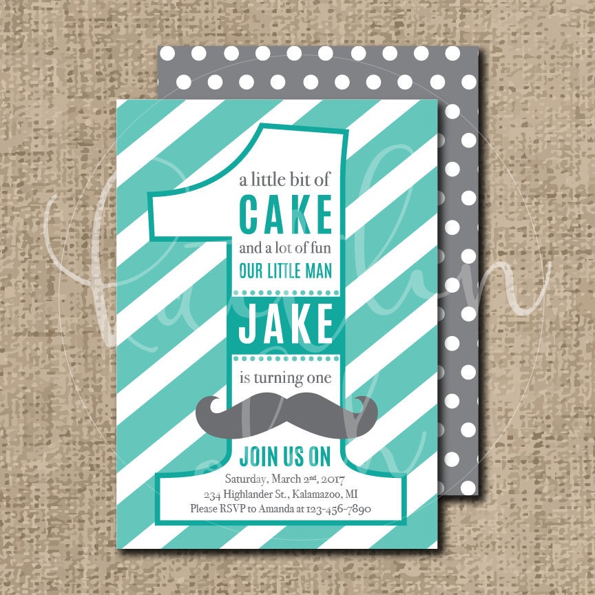 Custom Boy Birthday Invitation Printable PDF - Etsy