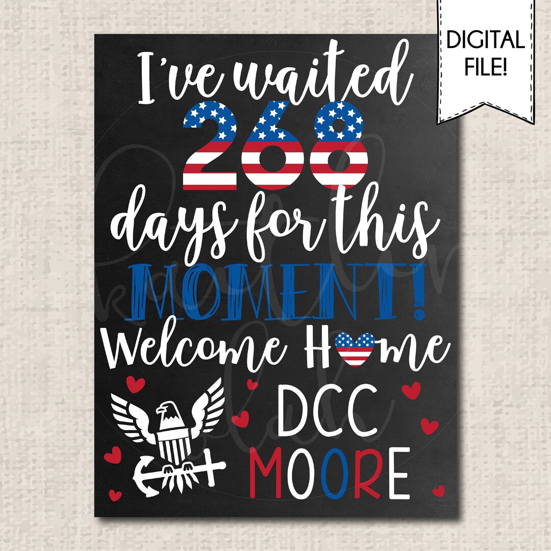 PRINTABLE FILE - Military Homecoming Printable Sign - Etsy