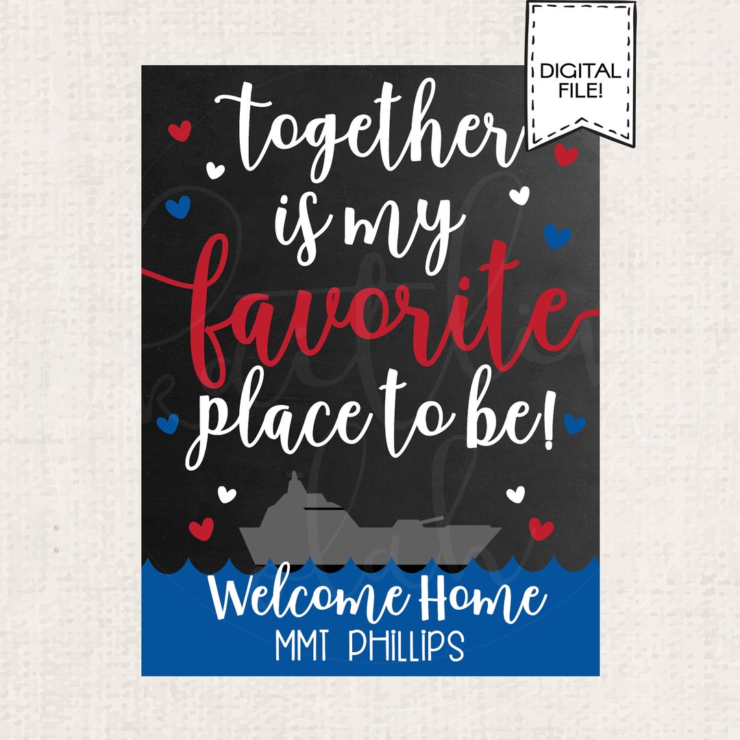 PRINTABLE FILE - Military Homecoming Printable Sign - Etsy