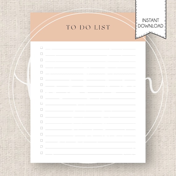 Lista De Tareas Sencillas Para Imprimir