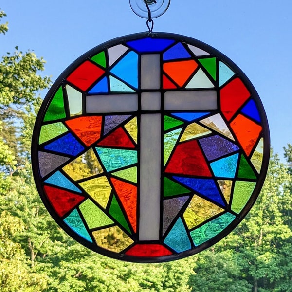 Stained Glass Cross - Etsy