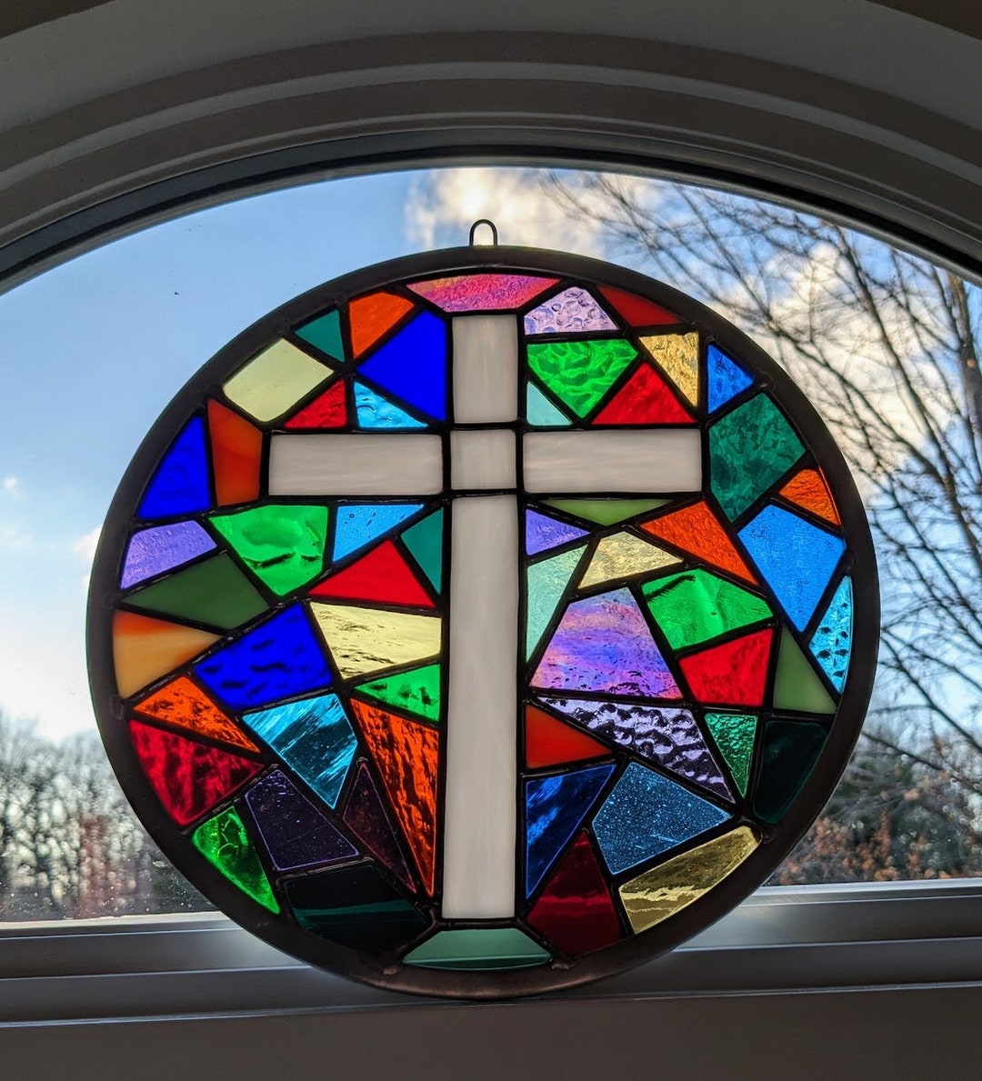 Cross Stained Glass Suncatchers/cross Suncatcher for Windows/cross ...