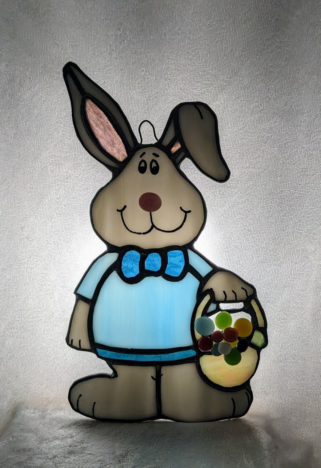 Bunny Suncatcher/stained Glass Suncatcher/stained Glass - Etsy