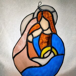 Nativity Suncatcher/nativity Stained Glass/religious Suncatcher ...
