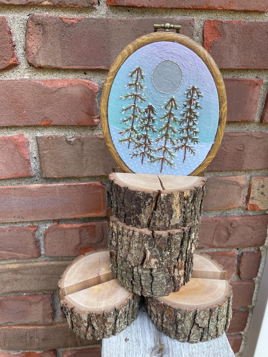 Pecan Slice Embroidery Hoop Stand, Hoop Prop - Etsy
