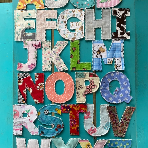 Fabric Letters - Etsy