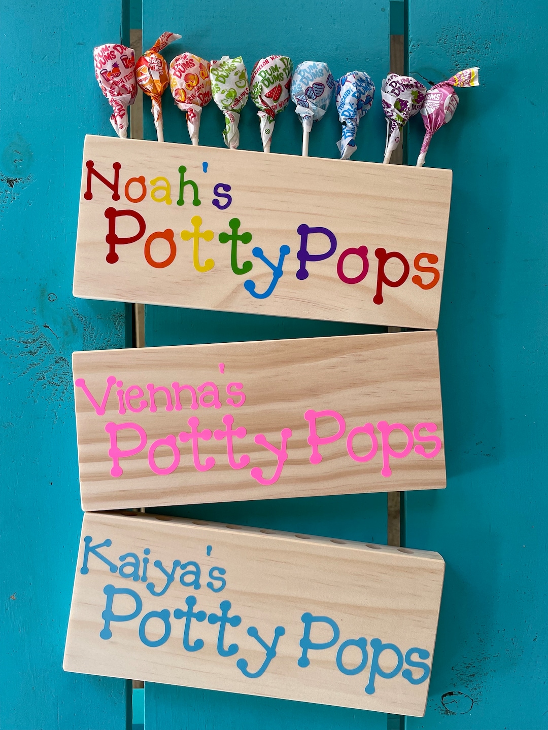 Personalized Potty Pops Wood Block: Toilet Training Reward Sign - Etsy