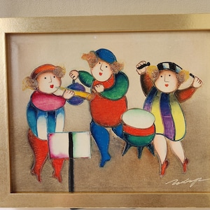J Roybal Musical Children Art. Canva Oil Painted ART. Joyce Roybal ...