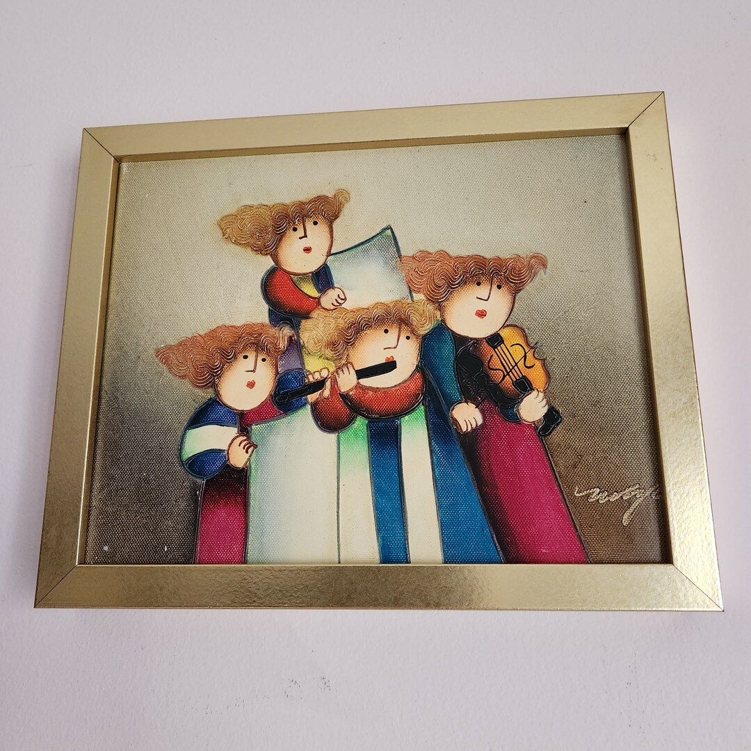 J Roybal Musical Children Art. Canva Oil Painted ART. Joyce Roybal ...