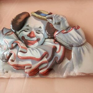 Original Thomas Emery 3D ART. Clown Framed Wall ART. Thomas Emery ...