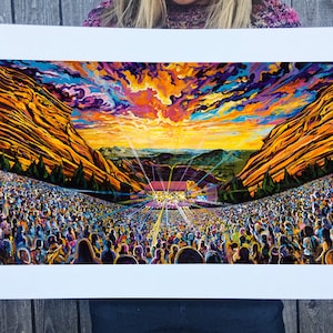 Red Rocks Park & Amphitheatre Canvas Wall Art, Morrison Colorado ...