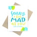 Sorry card sorry I got mad at you for no reason | Etsy