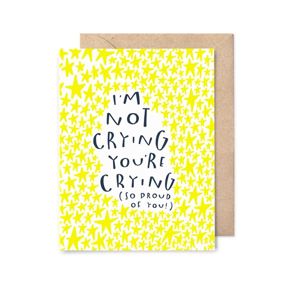 Funny congratulations card i'm not crying | Etsy