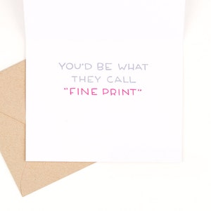 Pick-up Line Card Valentine's Day Card Anniversary Card Recycled Paper ...