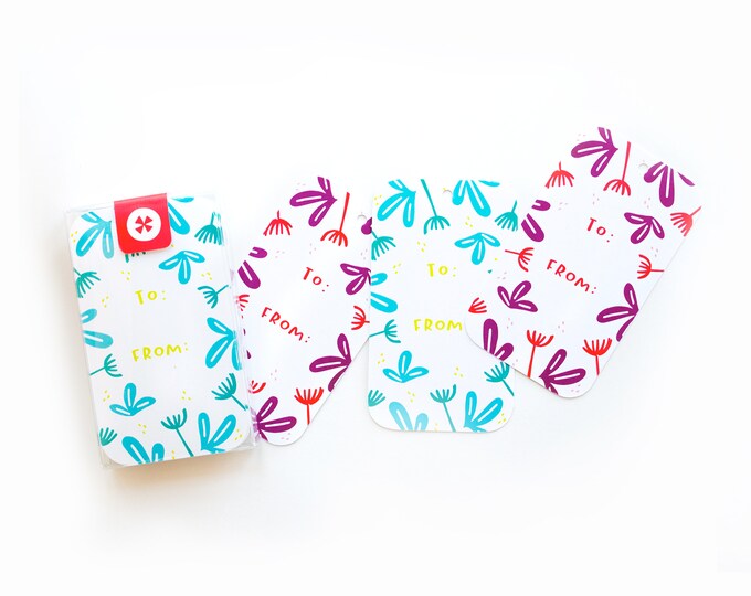 Tropical Plant Gift Tags With Twine, Set of 8 Die Cut Gift Tags - Etsy