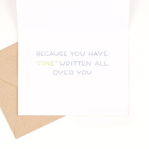 Pick-up Line Card - Valentine's Day Card - Anniversary Card - Recycled ...