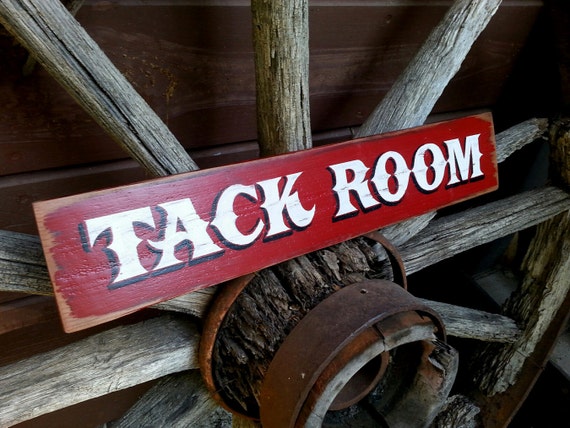 Hand Painted Tack Room Sign. Hand Painted Wood Sign. Tack | Etsy