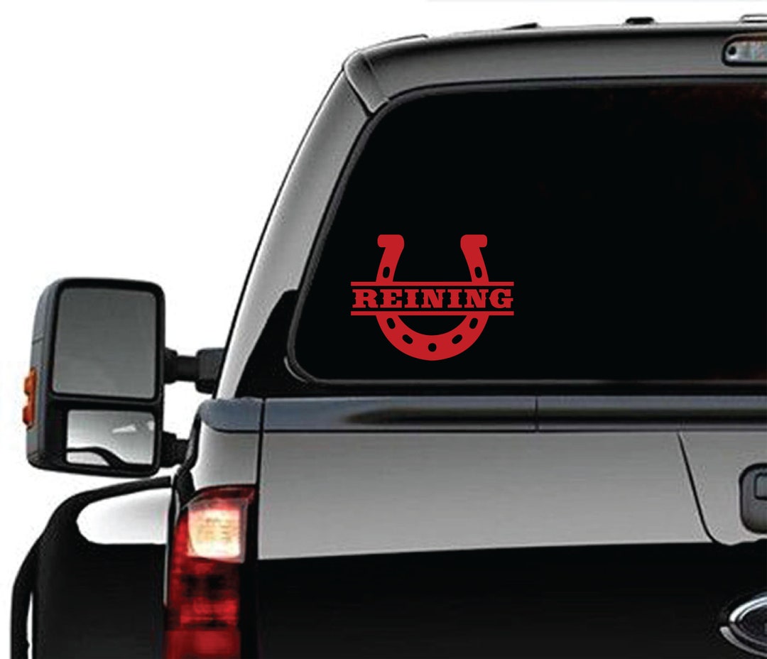 Personalized Horseshoe Decal, Horseshoe Sticker, Personalized Name ...