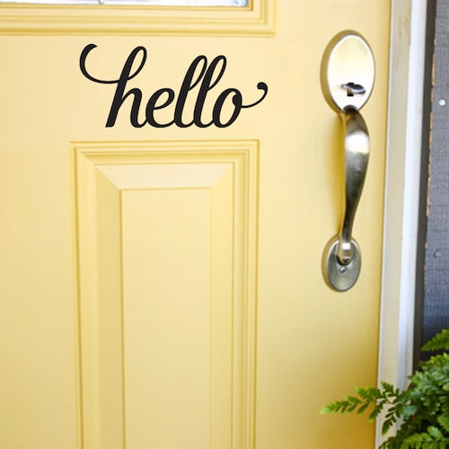 Front Door Decal Personalized Decal Custom Vinyl Lettering - Etsy