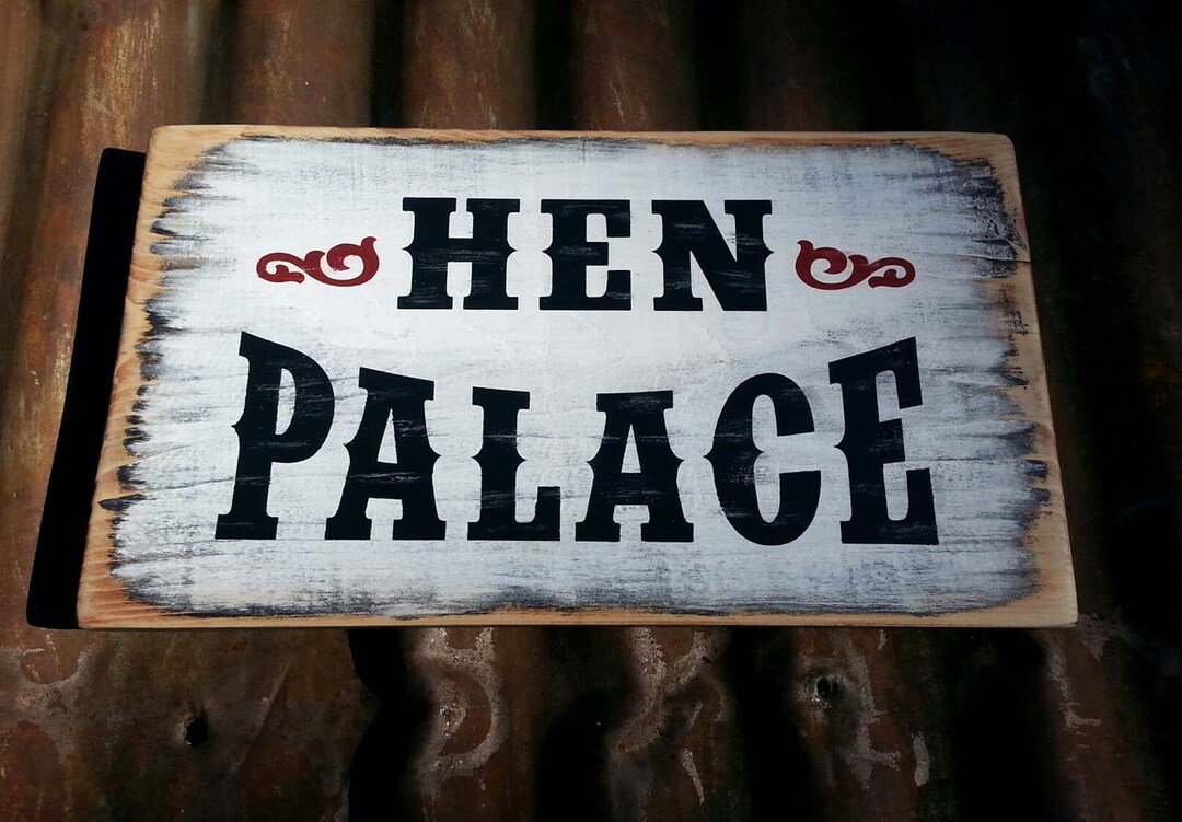 CHICKEN COOP Sign. Hen Palace. Hand Painted Wooden Sign. Hen Sign. - Etsy