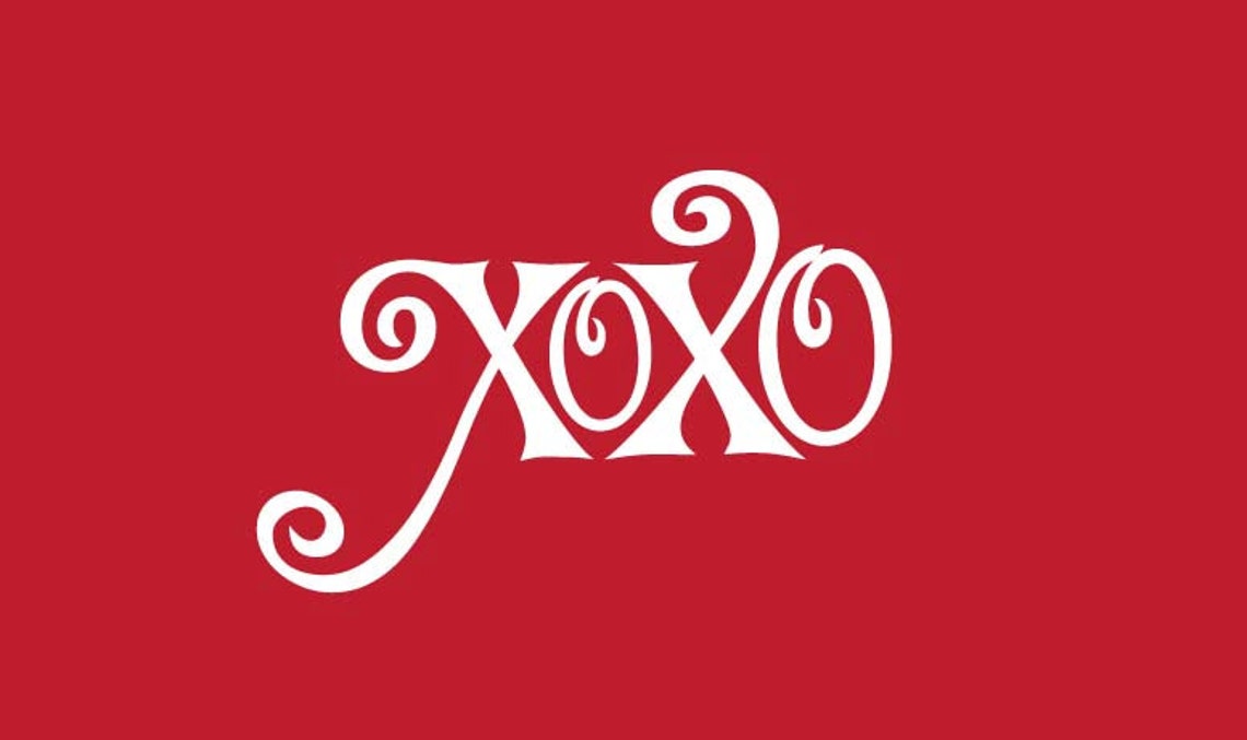 Valentines Day Front Door Decal XOXO Decal Hugs and Kisses - Etsy