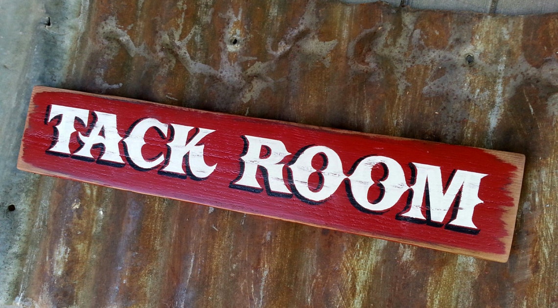 Hand Painted Tack Room Sign. Hand Painted Wood Sign. Tack Room. Barn ...