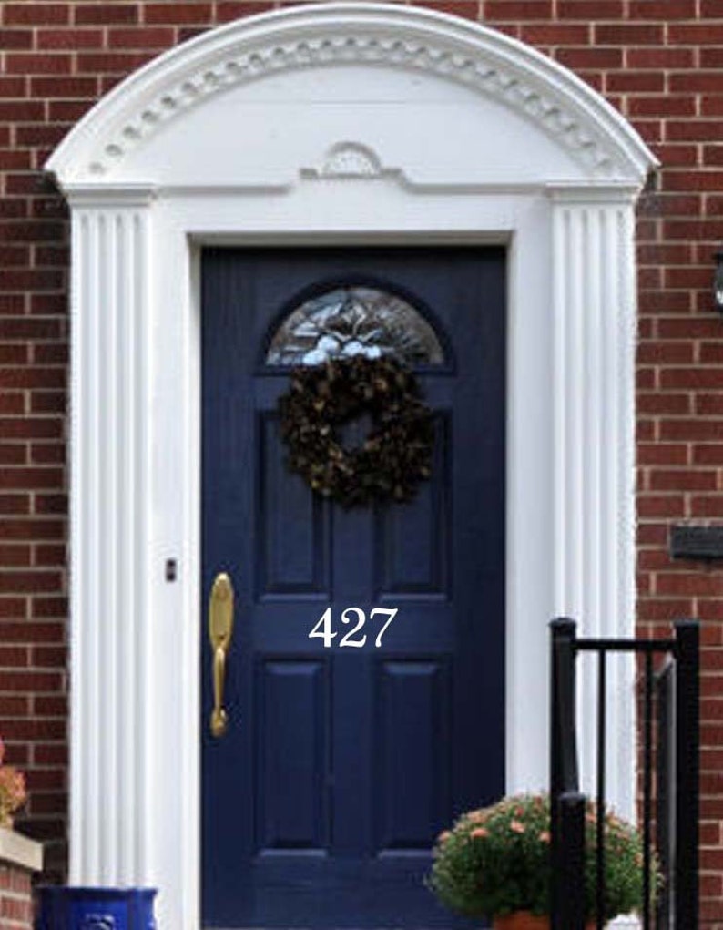 Vinyl Address Decals for Front Door - Etsy