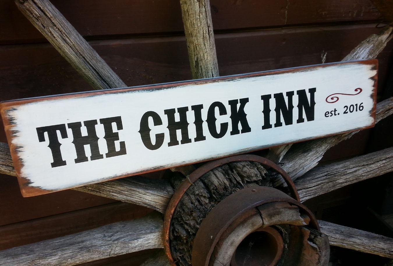 CHICKEN COOP Sign. the Chick Inn Est. 2020. Hand Painted - Etsy