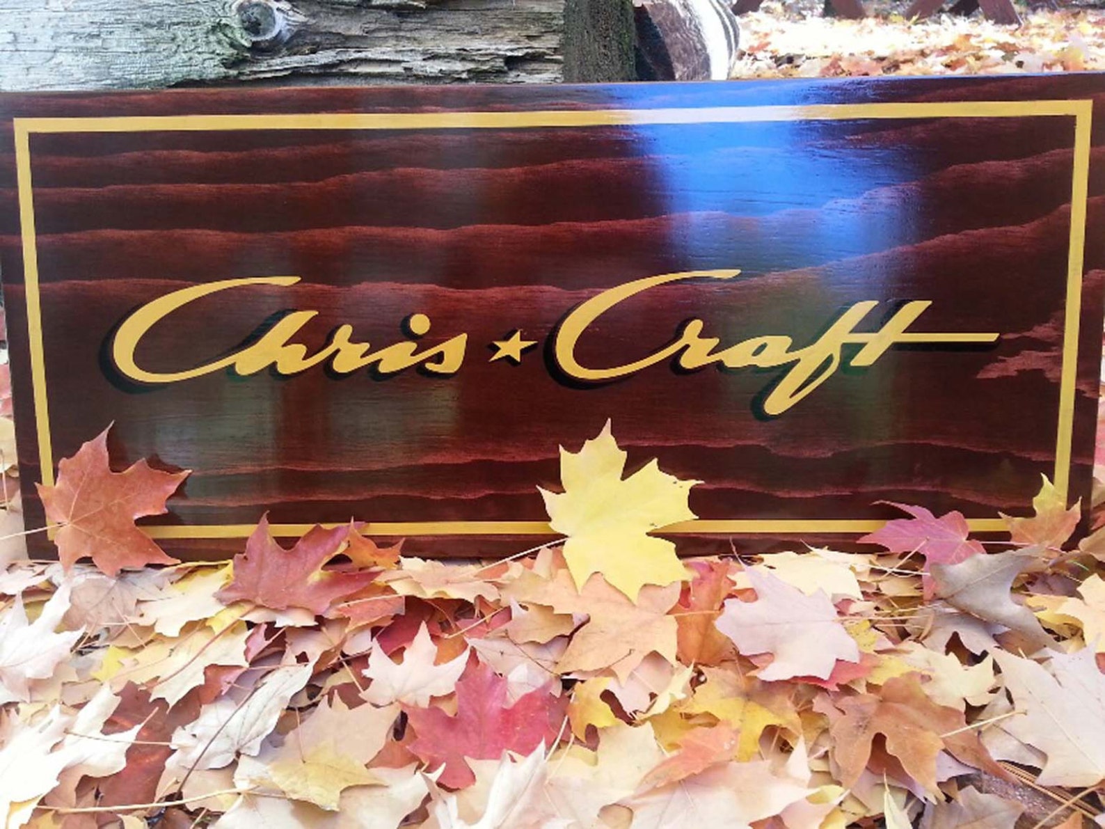 CHRIS CRAFT Boat Sign. Classic Wooden Boat Sign Vintage - Etsy