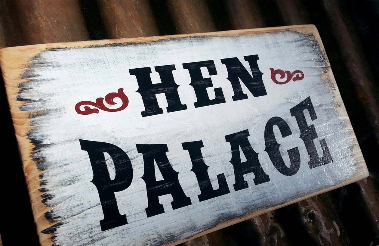 CHICKEN COOP Sign. Hen Palace. Hand Painted Wooden Sign. Hen - Etsy