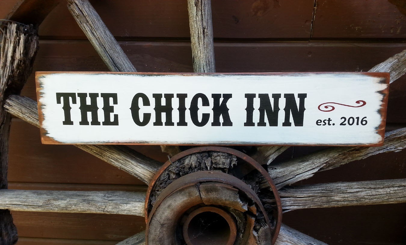 CHICKEN COOP Sign. the Chick Inn Est. 2020. Hand Painted - Etsy