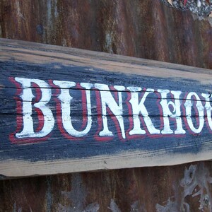 Bunkhouse Sign. Hand Lettered on Reclaimed Boards. | Etsy