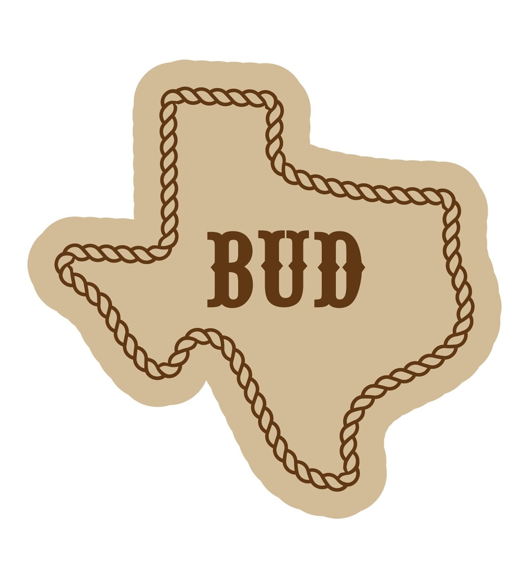 Texas Rope Decal. Personalized Name Decal. Rope Font. Cowgirl Sticker ...