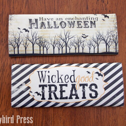 Printable Halloween Candy Bar Wrappers
