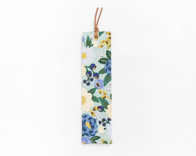 Floral Bookmark, Rifle Paper Co Fabric Bookmark, Corner Bookmark ...