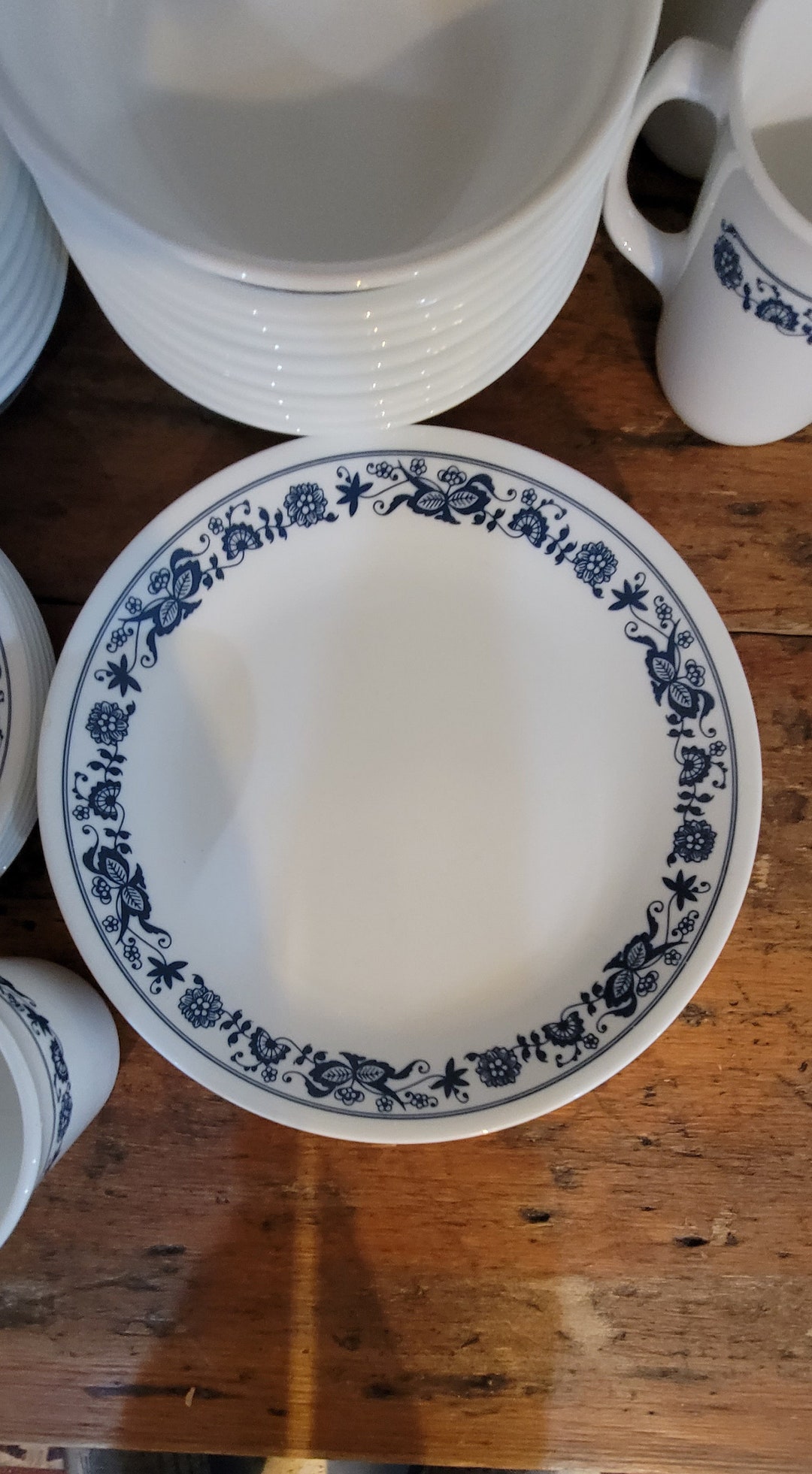 Vintage Corelle Old Town Blue, Blue Onion Dinnerware Pattern - Plates ...