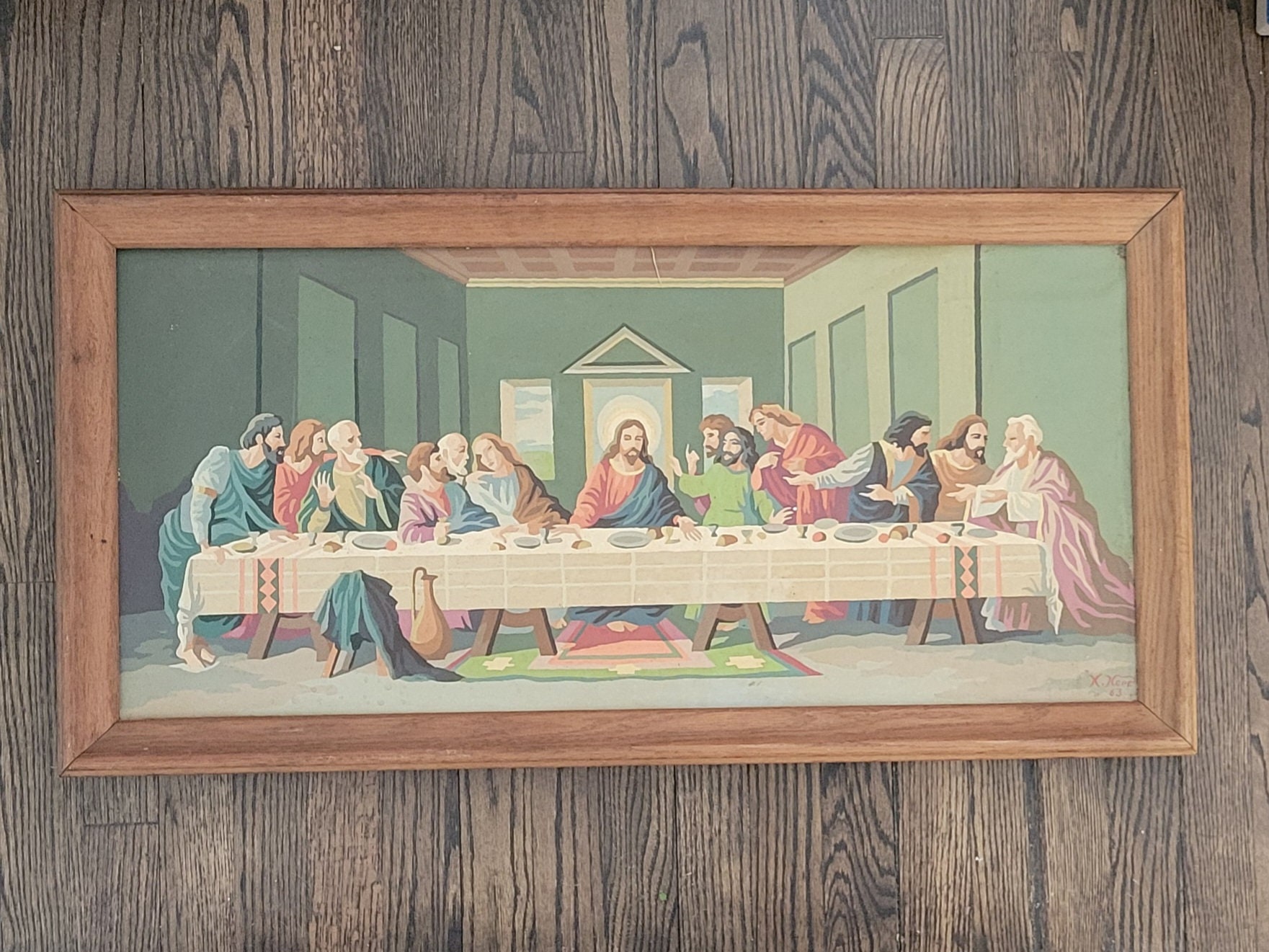 Vintage "last Supper" Paint by Numbers - 1970s - With/without Frame - Etsy