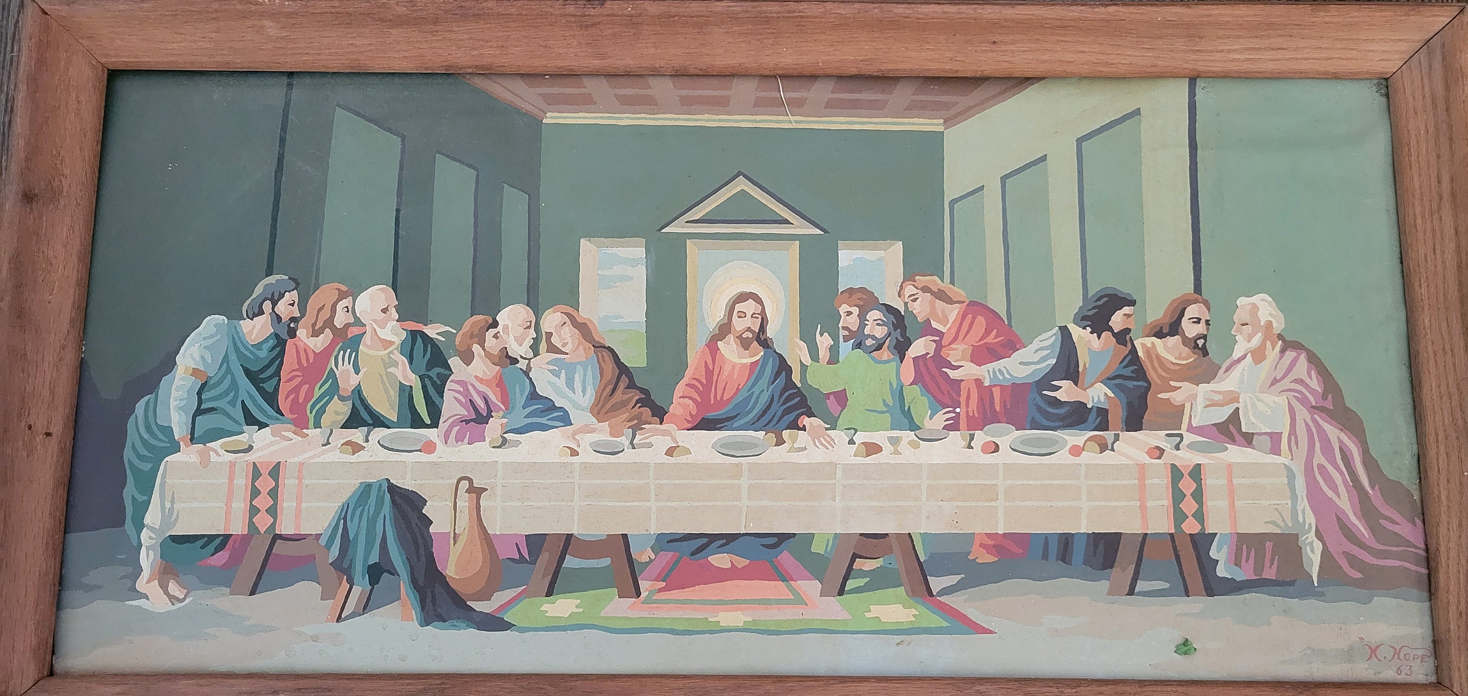Vintage "last Supper" Paint by Numbers - 1970s - With/without Frame - Etsy