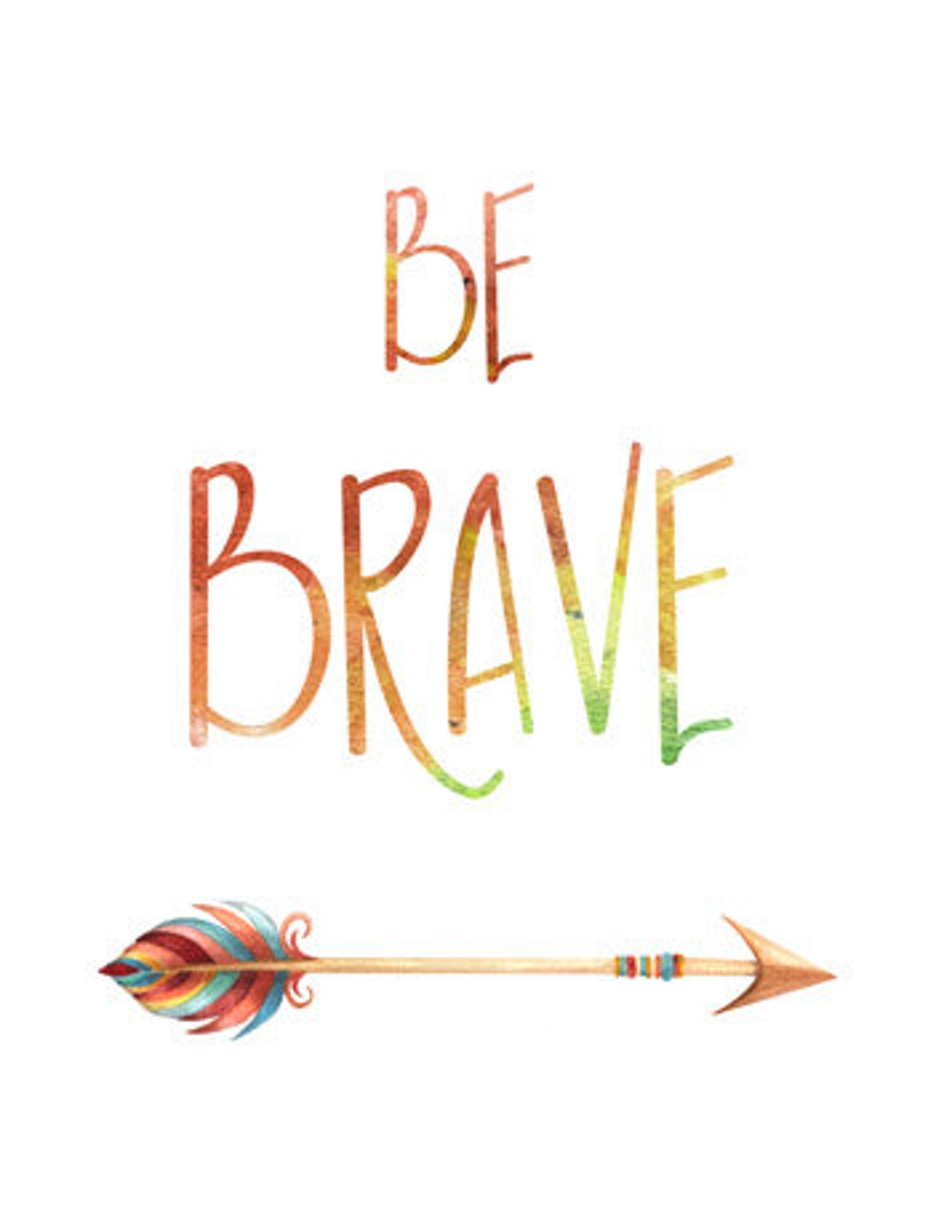 Be Brave Be Strong Be Adventurous Quotes Arrow Fox Teepee - Etsy