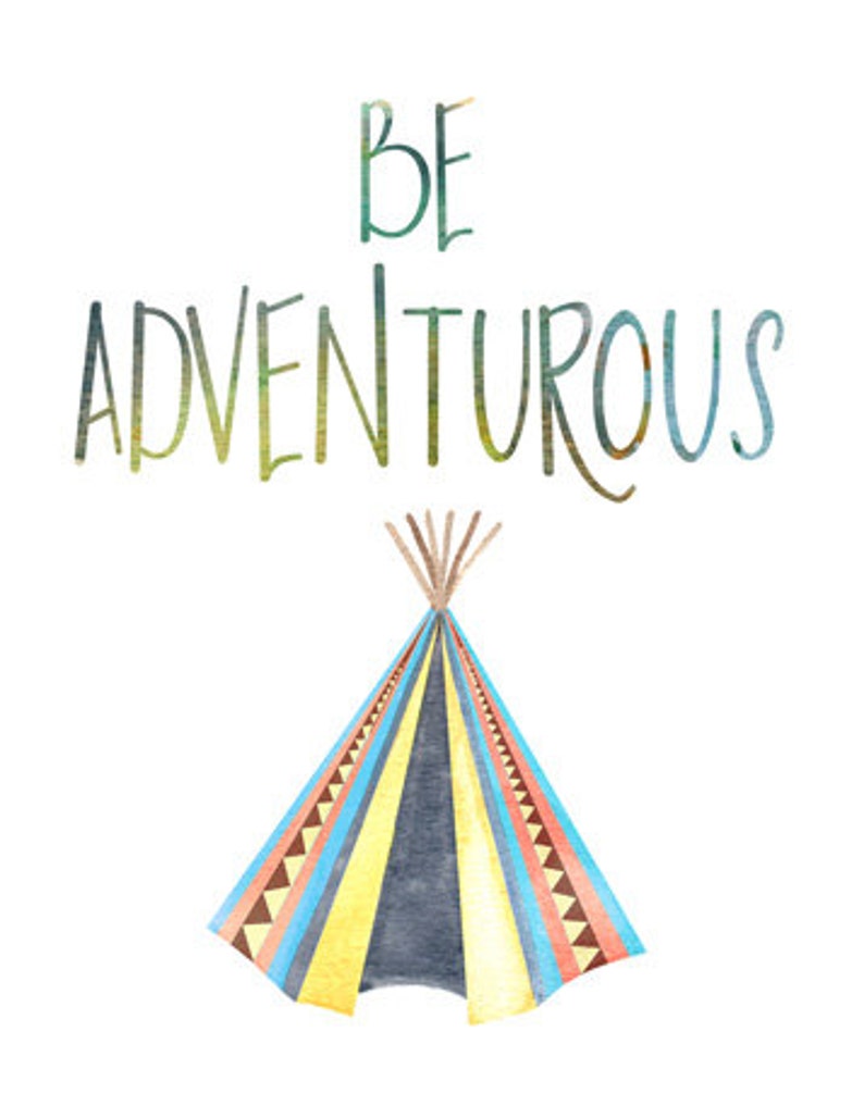 Be Brave Be Strong Be Adventurous Quotes Arrow Fox Teepee - Etsy