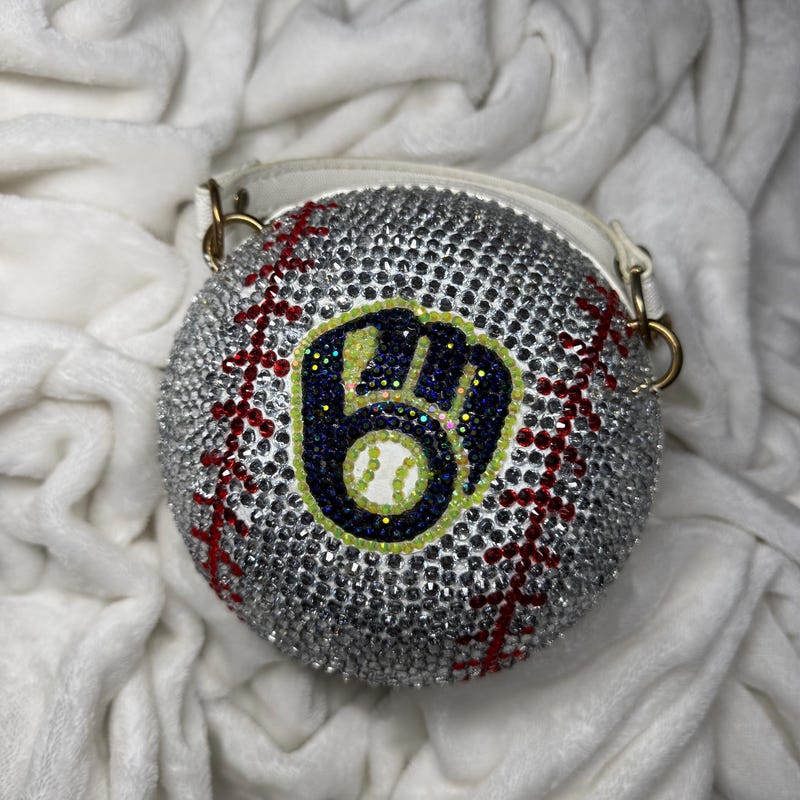 Mlb Bedazzled Baseball - Etsy