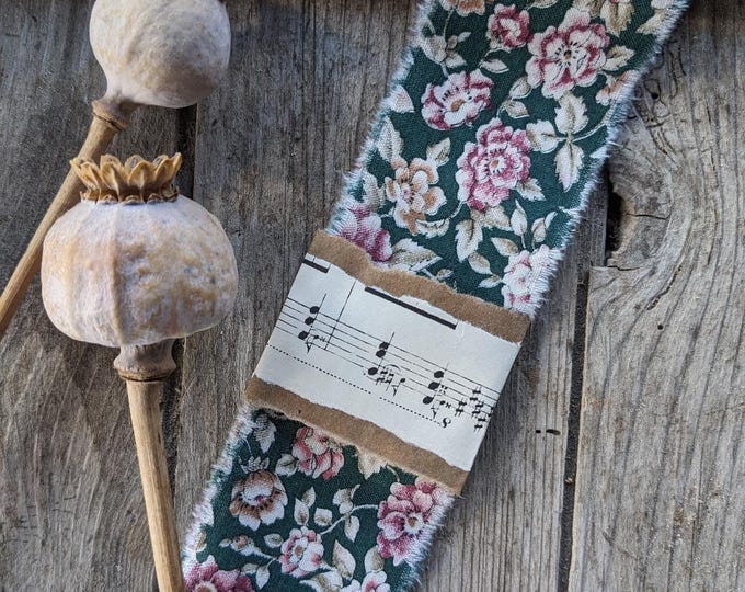 Hand Torn Ribbon Frayed Edge Hand Stamped Bugs Insects - Etsy