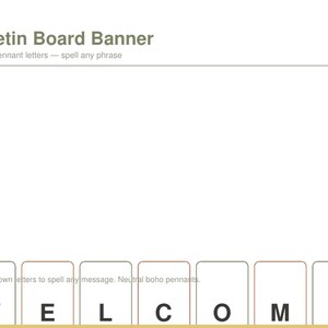 Editable Bulletin Board Kit, Boho Pennant Letters, Printable Classroom ...
